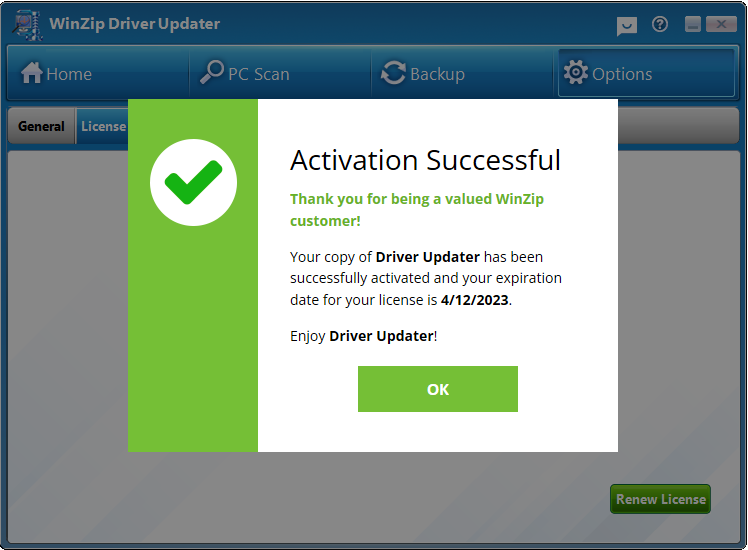 How do I activate or register WinZip Driver Updater, to download and ...